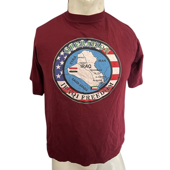Vintage | Shirts | Vintage Operation Iraqi Freedom Tshirt Adult Large ...